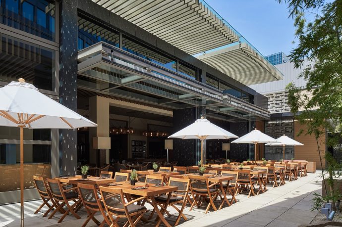 Experience Gourmet Dining on our Serene Open-Air Terraces